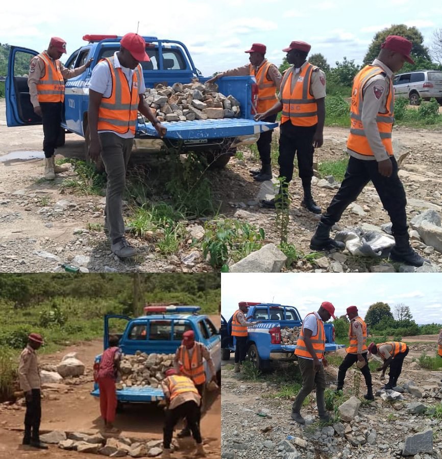 FRSC, Oolo Unit Command Embarks on Road Safety Palliative Work on ...
